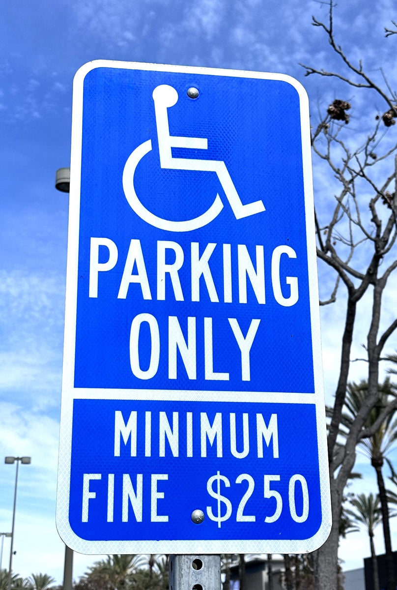 R99C California Handicap Parking Space Sign 12"x24" -SignOptima™️