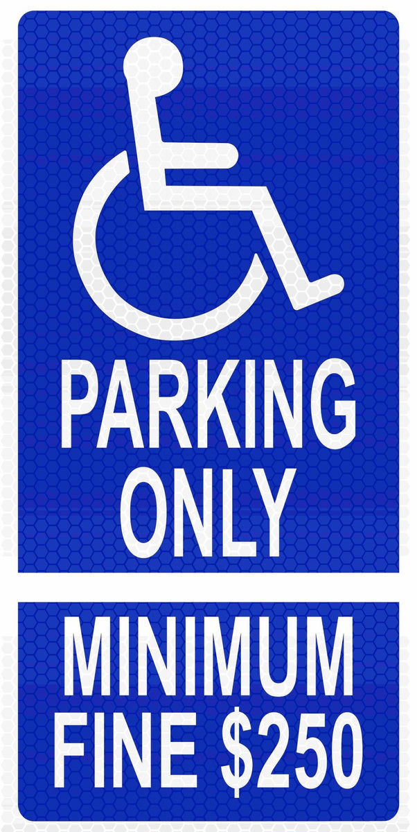R99C California Handicap Parking Space Sign 12"x24" -SignOptima™️